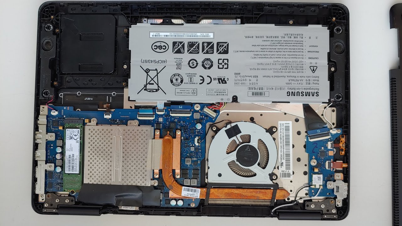 Samsung Notebook 7 Spin 2-in-1 (disassembly, replacement of components ...