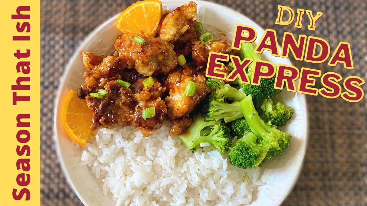 How to make ORANGE CHICKEN at home| DIY PANDA EXPRESS Homemade Chinese ...