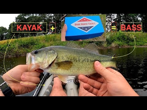 Kayak fishing with Bass Reaper Bait Company Dead Stix! (Dark Horse ...