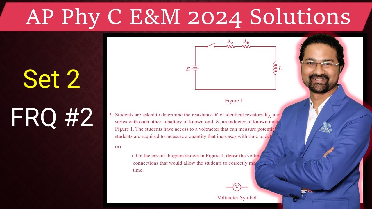 AP Physics C E&M 2024 walkthrough Set 2 FRQ 2 solution Free response ...