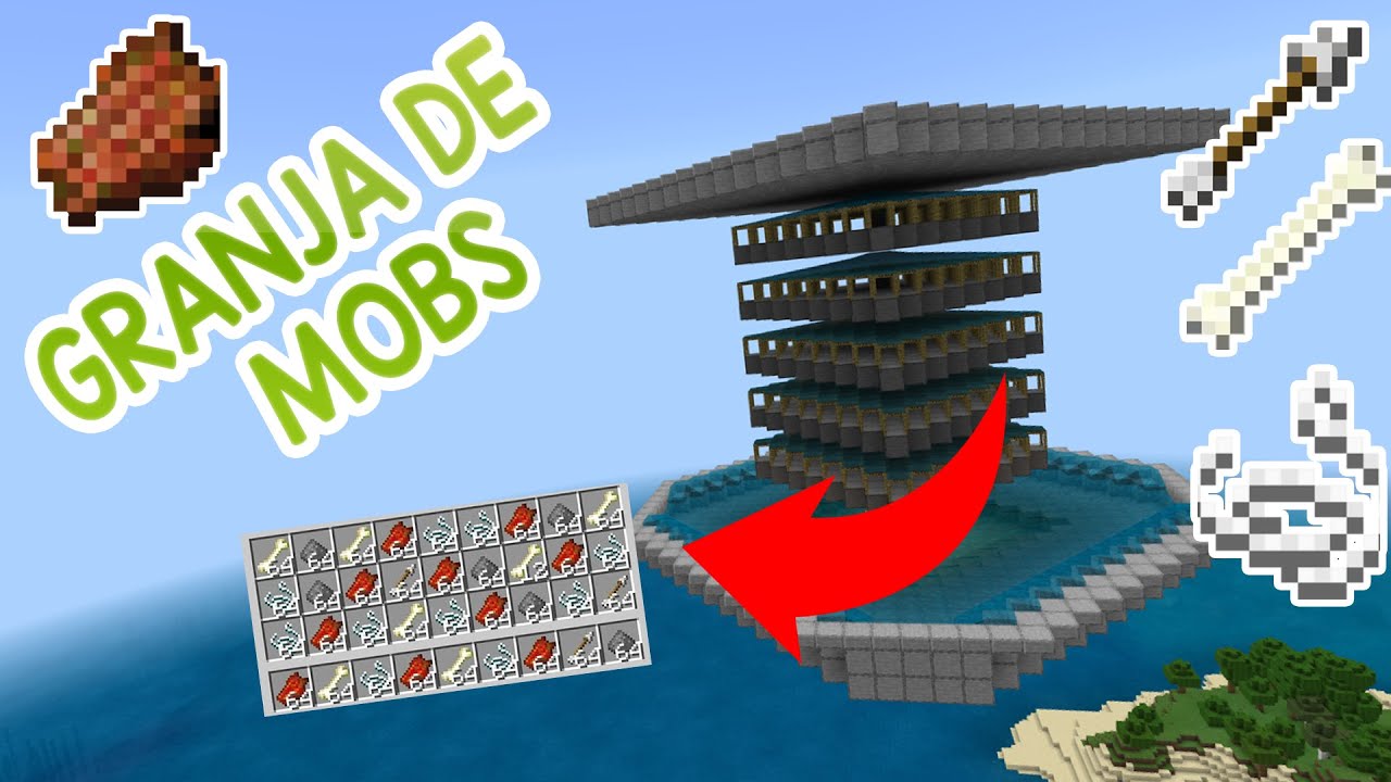 Granja de mobs Minecraft bedrock 1.17 (Funcionando) - YouTube