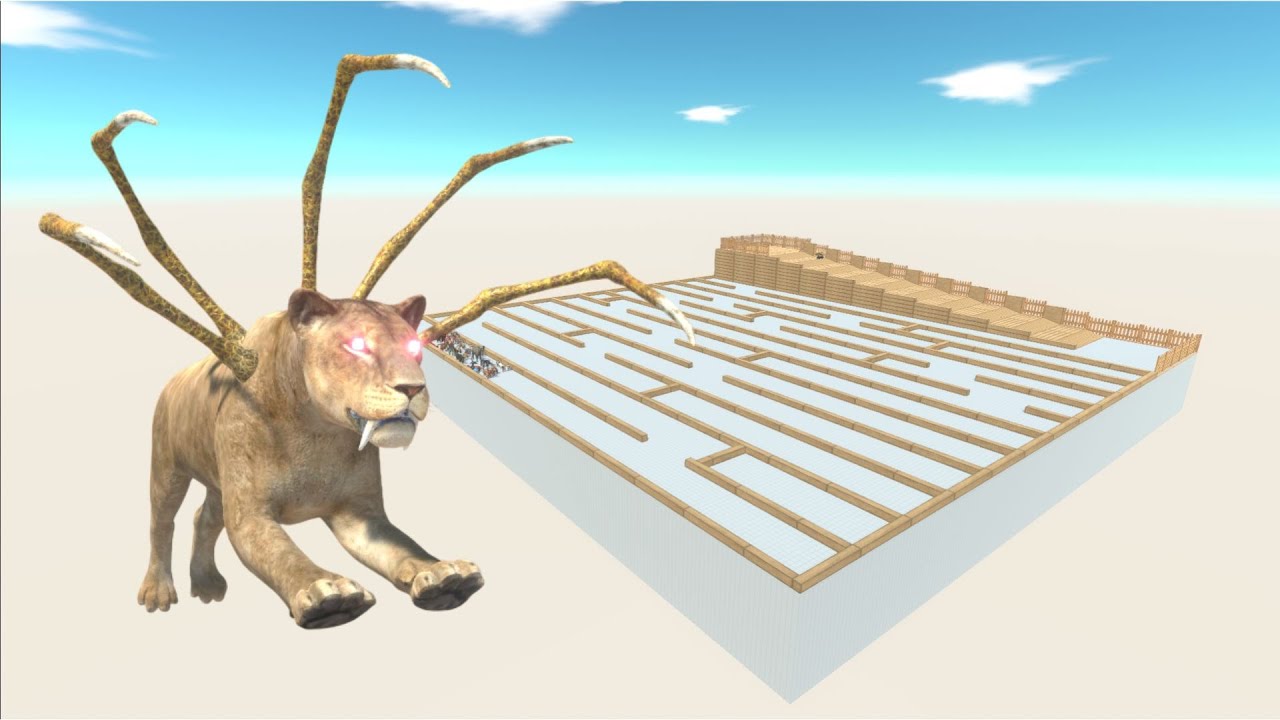 Can This Creature Escape? Alien Smilodon Challenge - YouTube