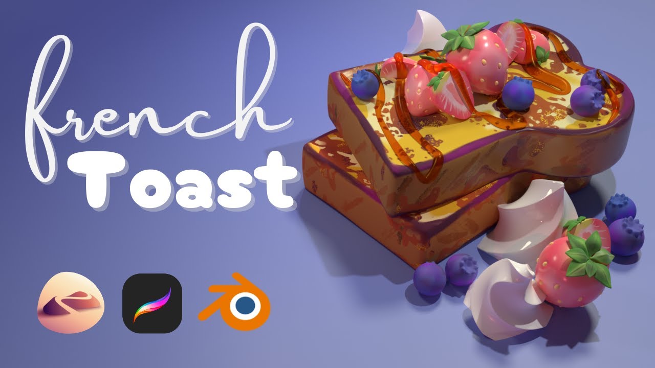 How to make French Toast in NOMAD SCULPT | Beginner tutorial 3D - YouTube