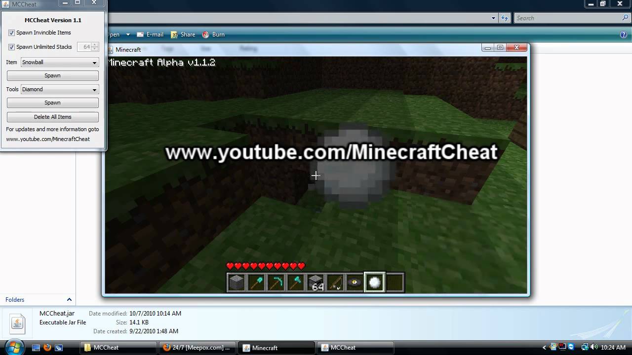 MCCheat v1.1 - Minecraft SMP Cheat / Hack Client - YouTube