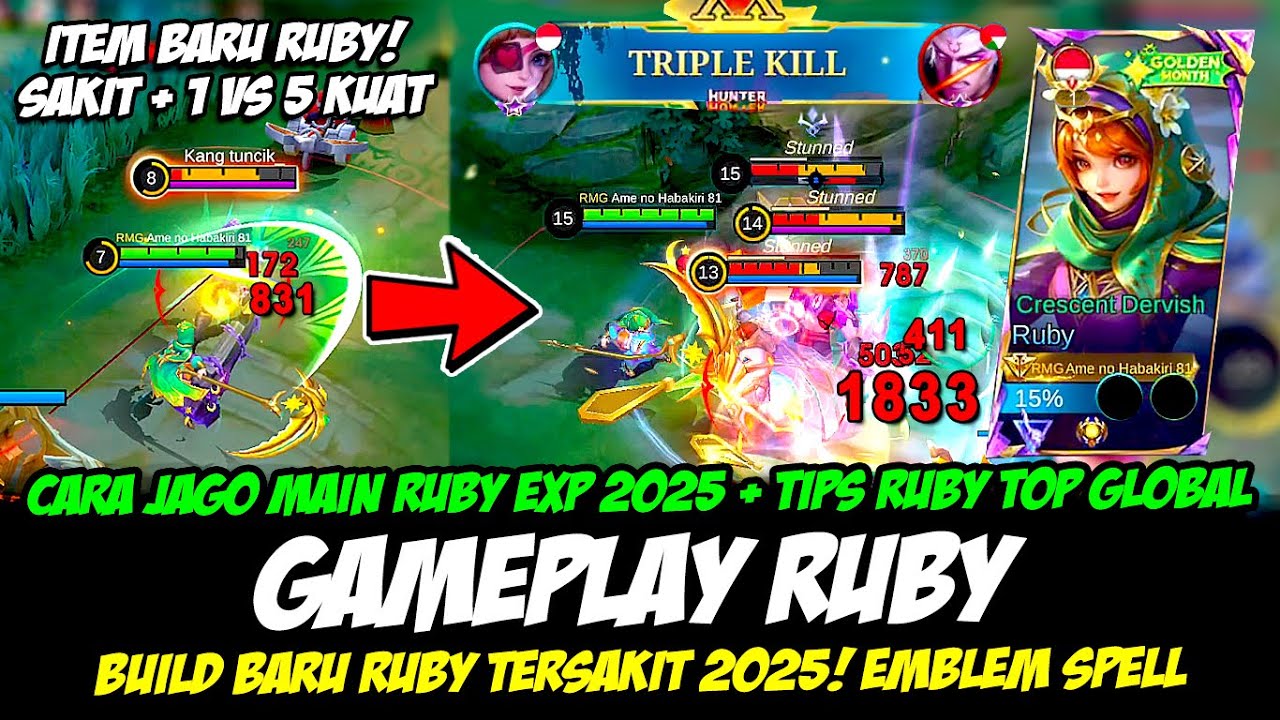 GAMEPLAY RUBY SKIN RAMADHAN CARA JAGO MAIN RUBY EXP LANE PENJELASAN ...