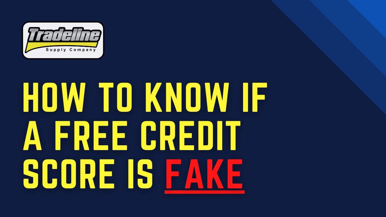 How to Know if a Free Credit Score Is Fake - Credit Countdown With ...