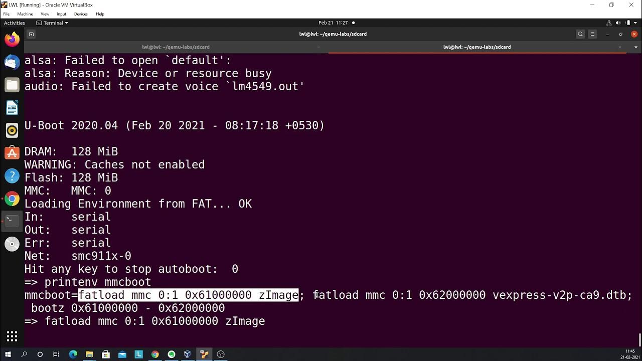 QEMU + Linux Kernel MMC Boot - YouTube