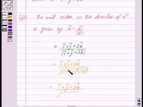 Example:Finding Unit Vector - YouTube