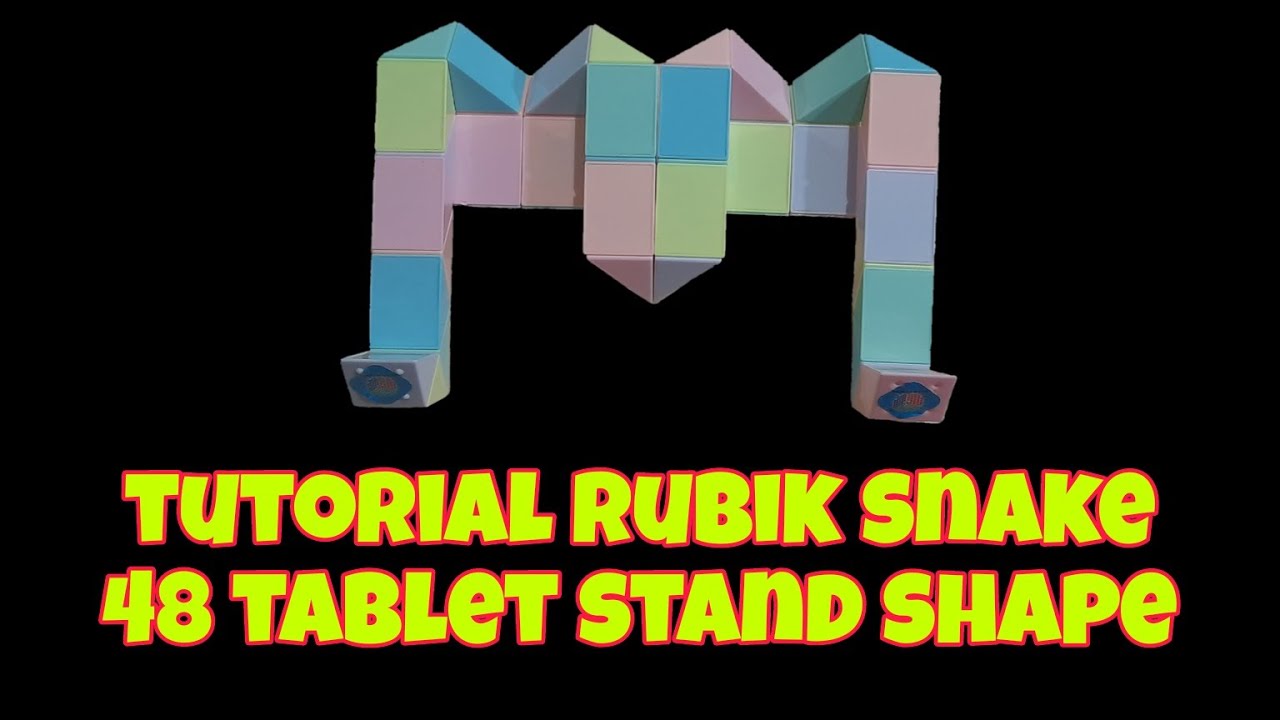 Rubik's snake 48 tablet stand shape - YouTube