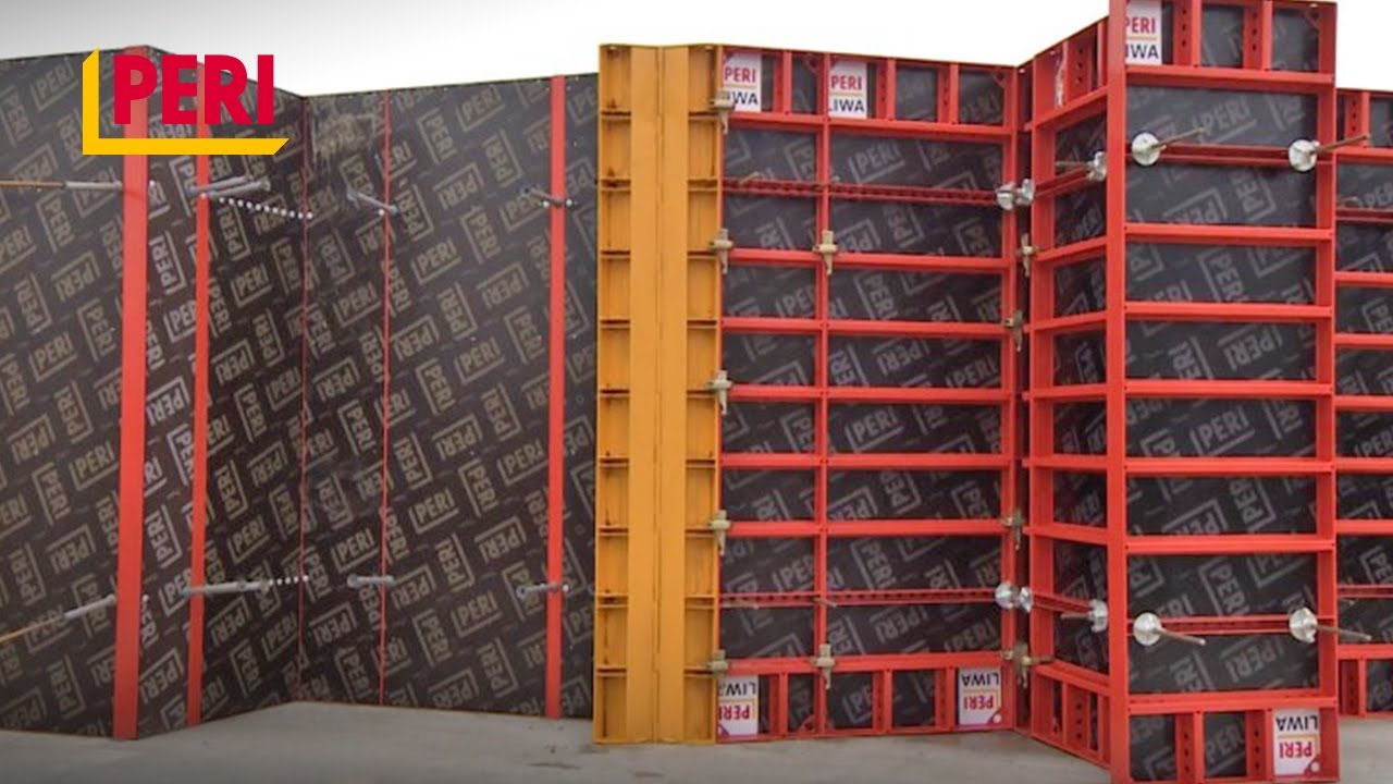 TRAINING | How to install outside articulated corners PERI LIWA Wall Formwork (EN) - YouTube