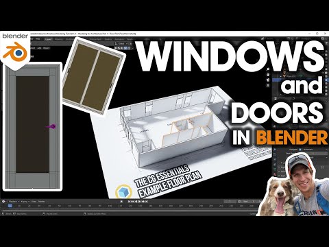 Adding DOORS AND WINDOWS in Blender - Architectural Modeling in Blender ...