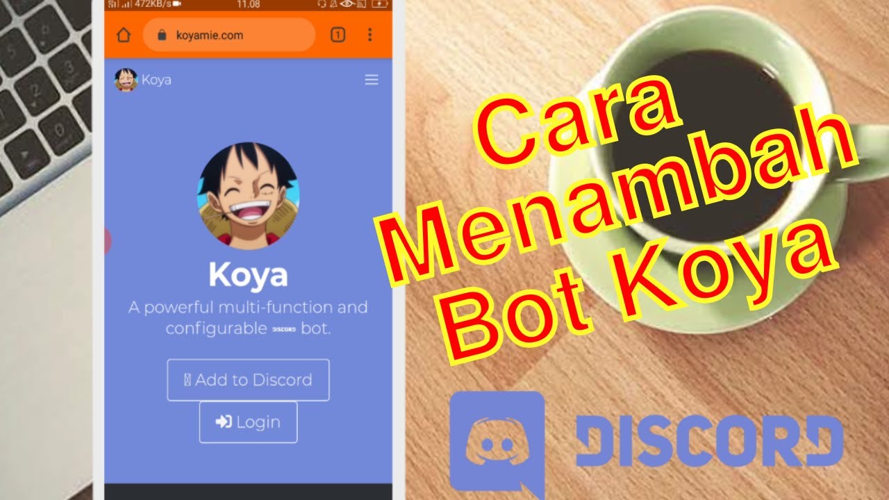 Cara Memasukkan Bot Koya Discord Android Dengan Mudah Dan Cepat - YouTube