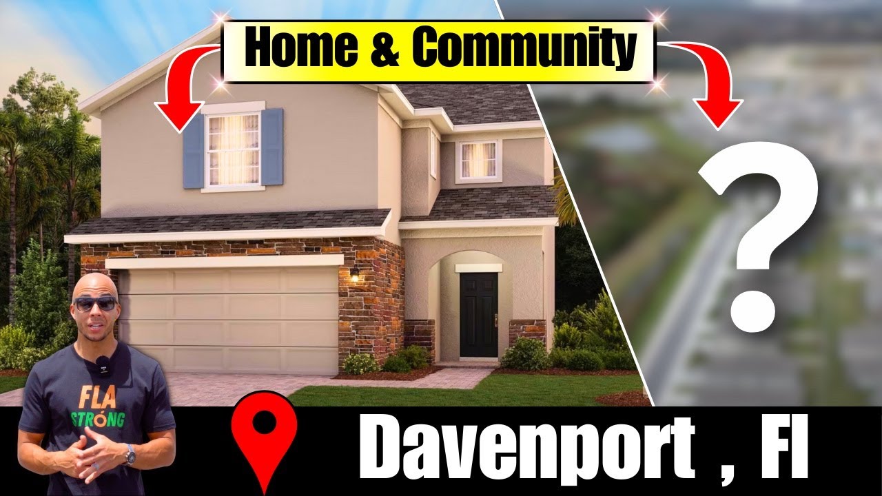 AVAILIBLE... Davenport Florida community breakdown and home tour - YouTube