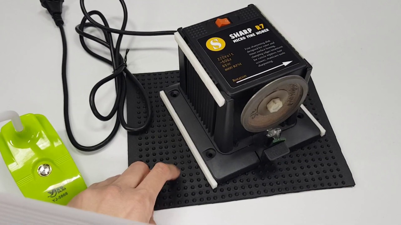 Видеообзор станка для заточки инструментов Sharp R7 - YouTube