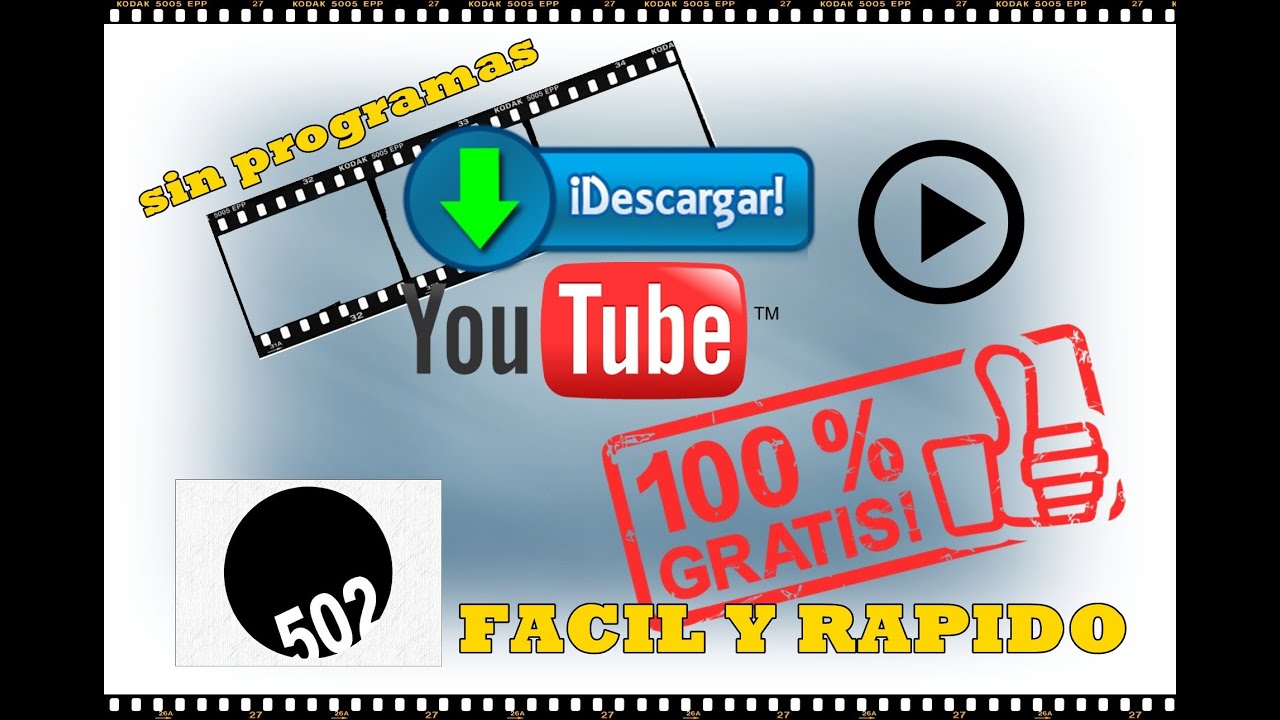 como descargar videos de youtube gratis sin programas 1 2 3 (En español ...
