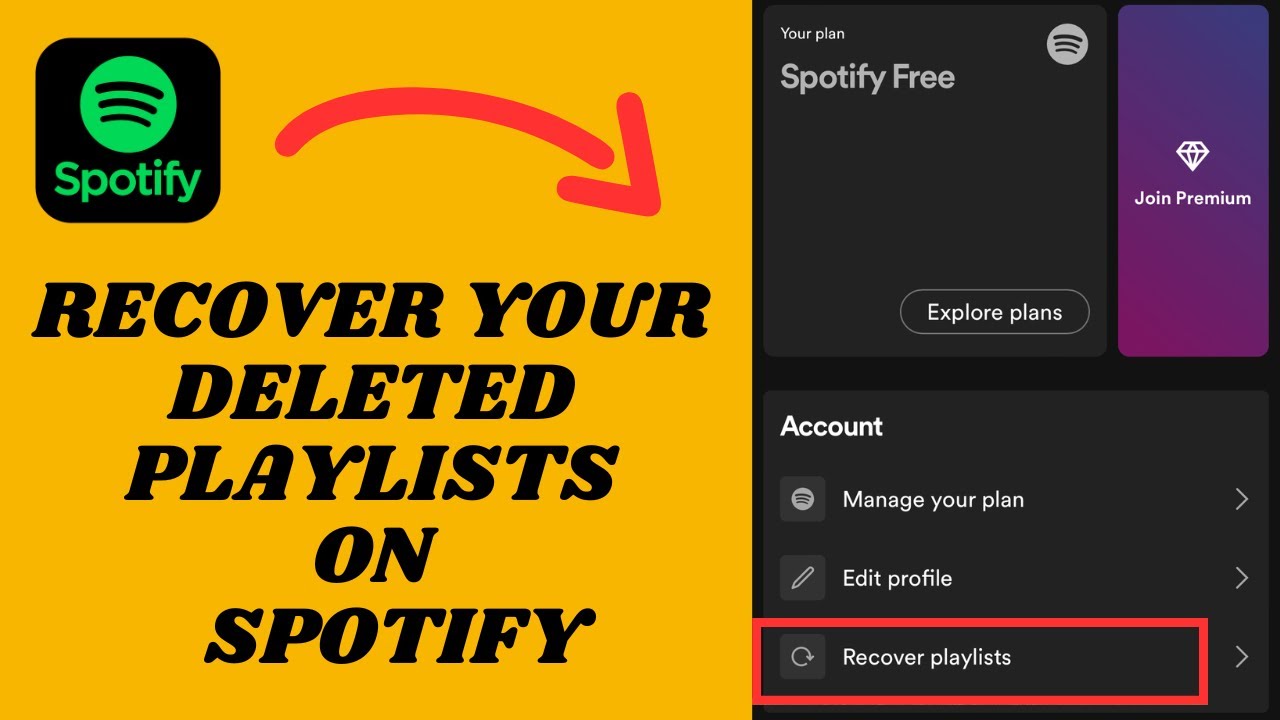 Recover Your Deleted Playlists On Spotify - YouTube