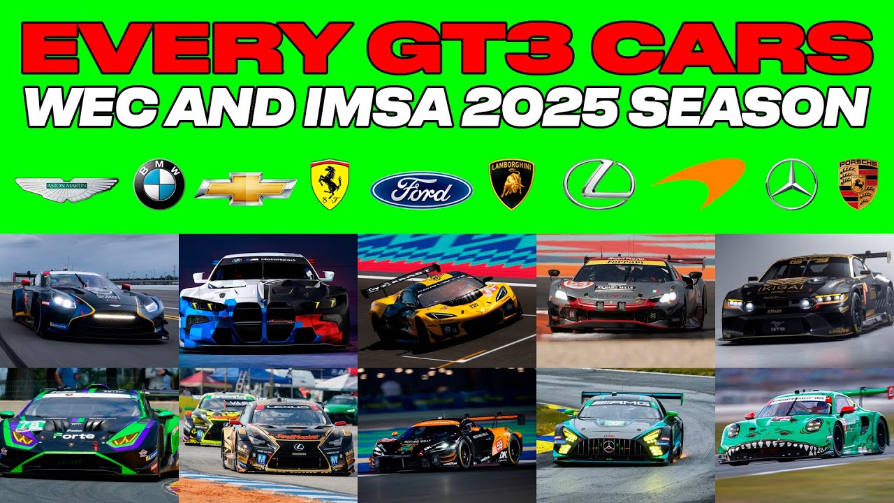 EVERY GT3 MANUFACTURERS AND CARS CONFIRMED AT FIA WEC LMGT3 AND IMSA ...