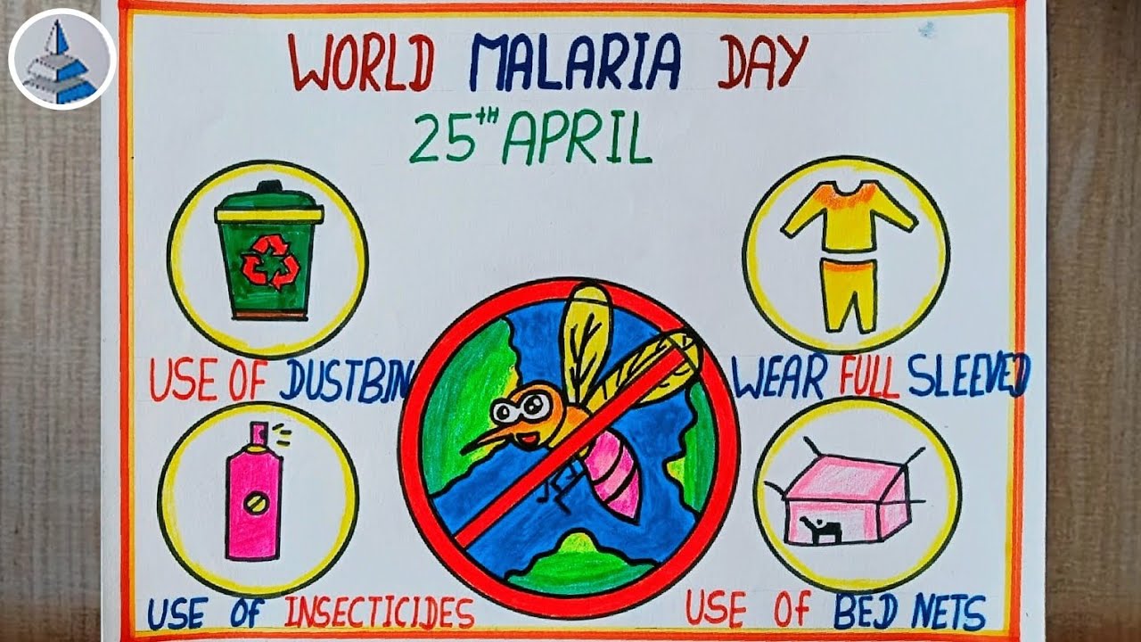 World Malaria Day Drawing / World Malaria Day Poster Drawing Easy Steps ...