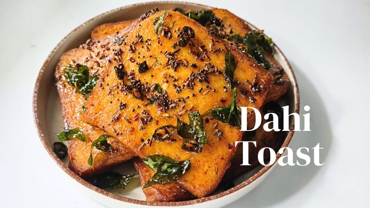 Dahi Bread Toast Recipe for Breakfast / Curd Bread Toast - YouTube