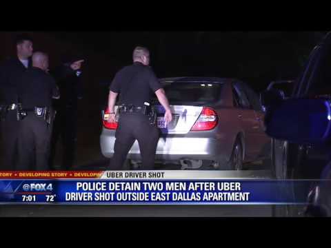 Uber driver shot outside Dallas apartment complex - YouTube