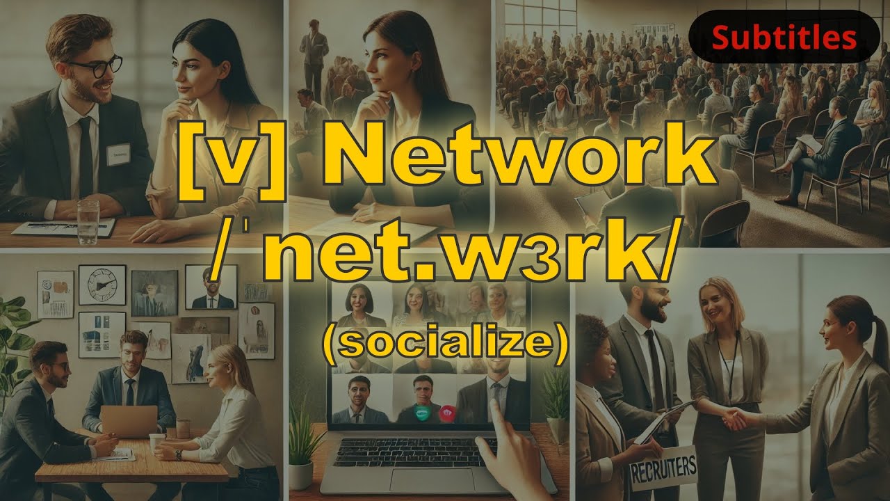 [v] Network meaning (socialize) with 5 examples - YouTube