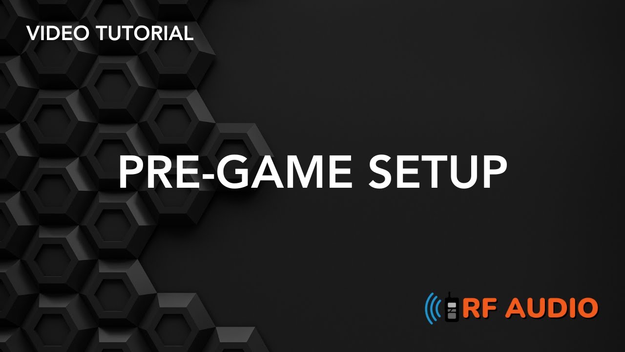 RefAudio Pro - Pre Game Setup Tutorial - YouTube