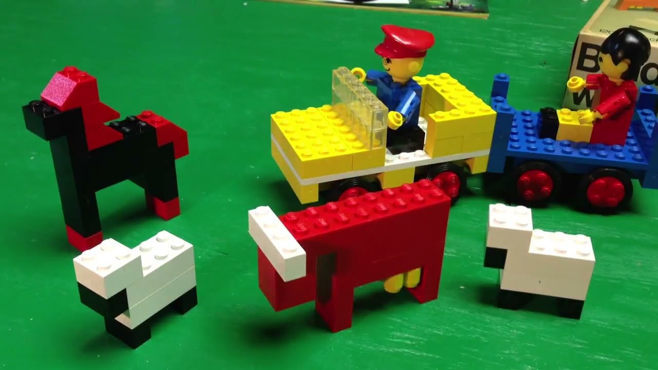LEGO 197 Building Set With People Farm Vehicle and Animals | From 1975 ...