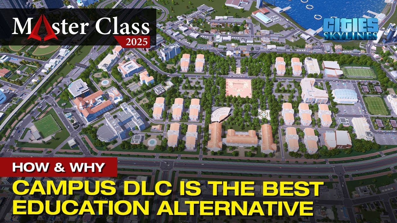 How to Design a University with Campus DLC in Cities Skylines 1 ...