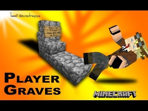 Player Gravestones and Graves in Minecraft 1.8 - YouTube