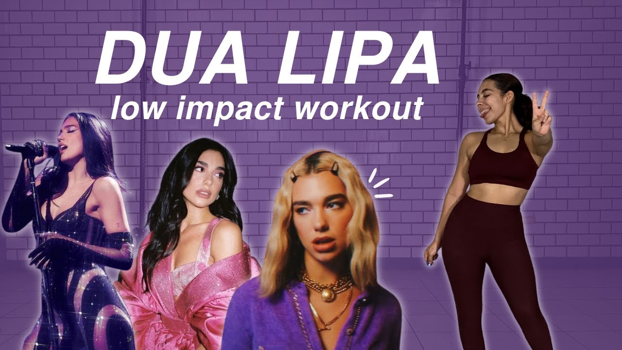 Dua Lipa CARDIO WORKOUT sin saltos! 🔥| cardio bajo impacto para ...