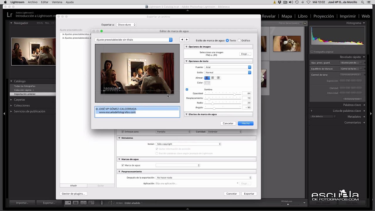Opción_4. Como firmar tus fotos con Lightroom - YouTube