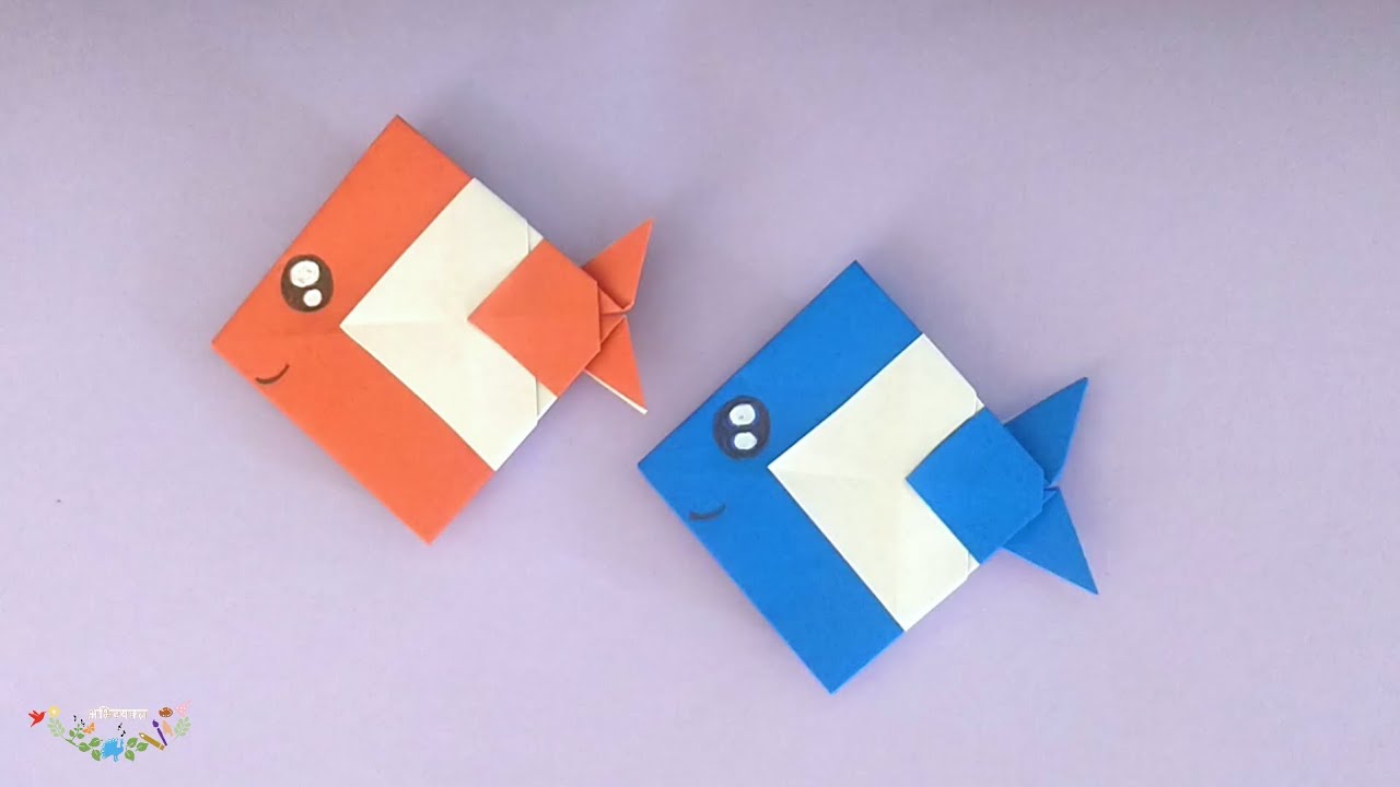 Origami Fish | paper fish origami| easy origami fish DIY - YouTube