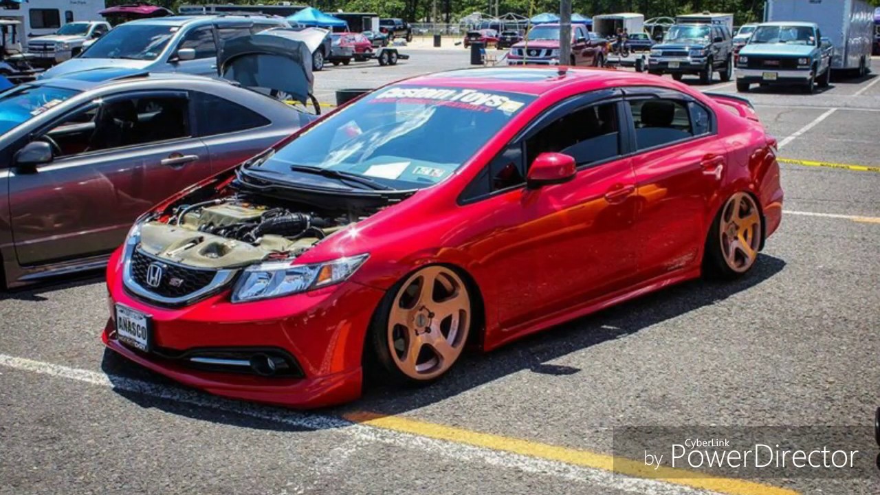 Francis Civic Si 2015 Stanced/Bagged - YouTube