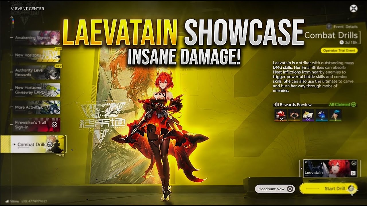 Arknights: Endfield | Laevatain Combat Drill Gameplay Showcase - YouTube