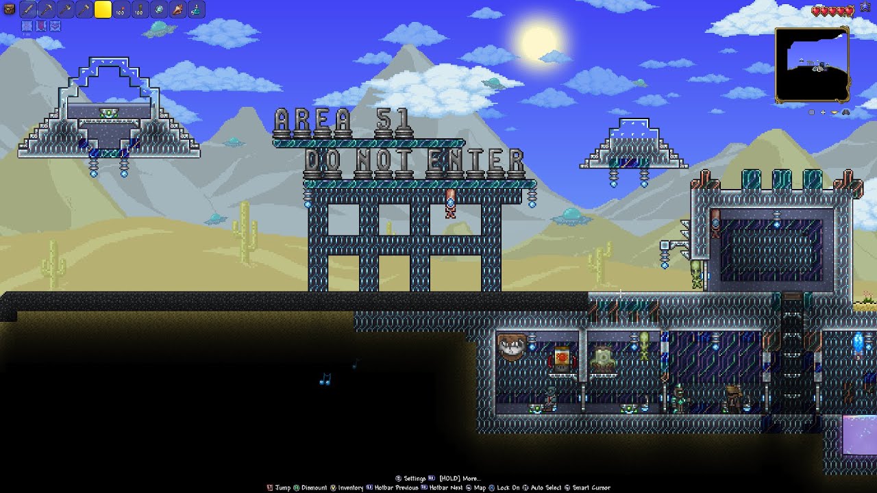 Terraria vids ep31 Ruster goes to area 51 and ends up in a alien world ...