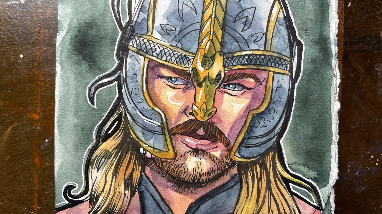 Full Live Painting Session Day 30 Éomer from The Lord of the Rings ...