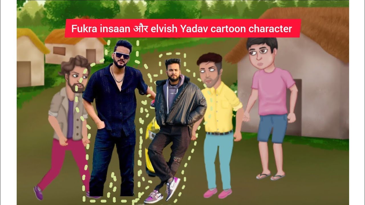 CARTOON character FUKRA insaan और ELVISH Yadav 🤣 story#elvishyadav # ...