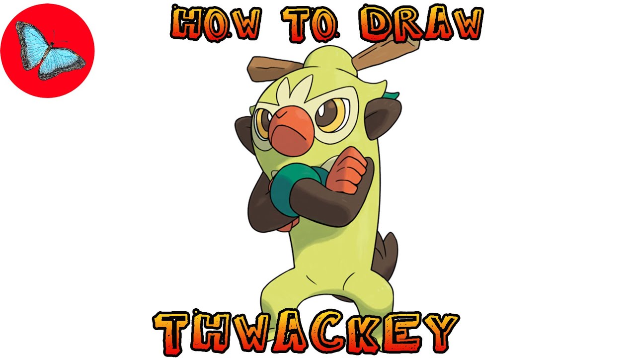 How To Draw Pokemon - Thwackey | Drawing Animals - YouTube
