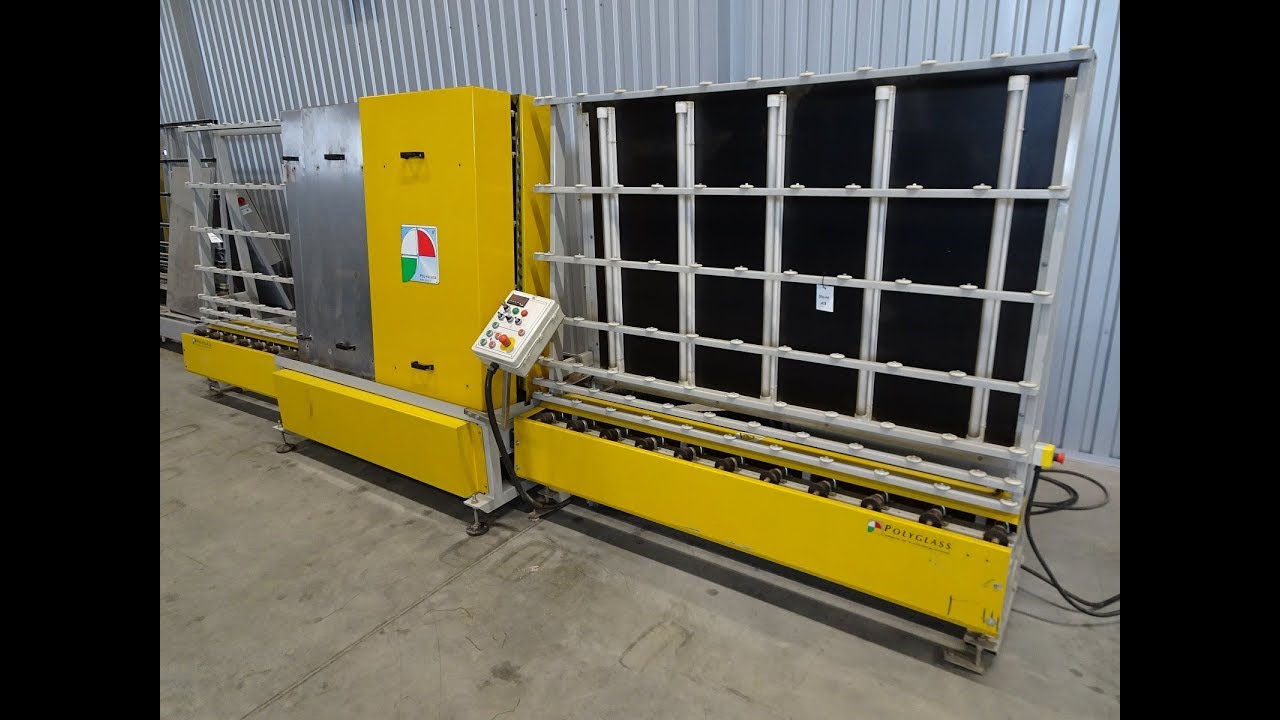 GlassBaltic | Vertical glass washing machine POLYGLASS LV1300 - YouTube
