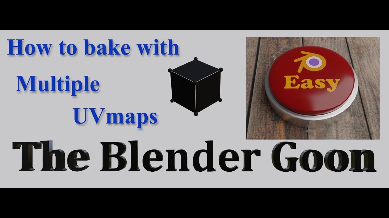 How to bake with multiple UVs - YouTube