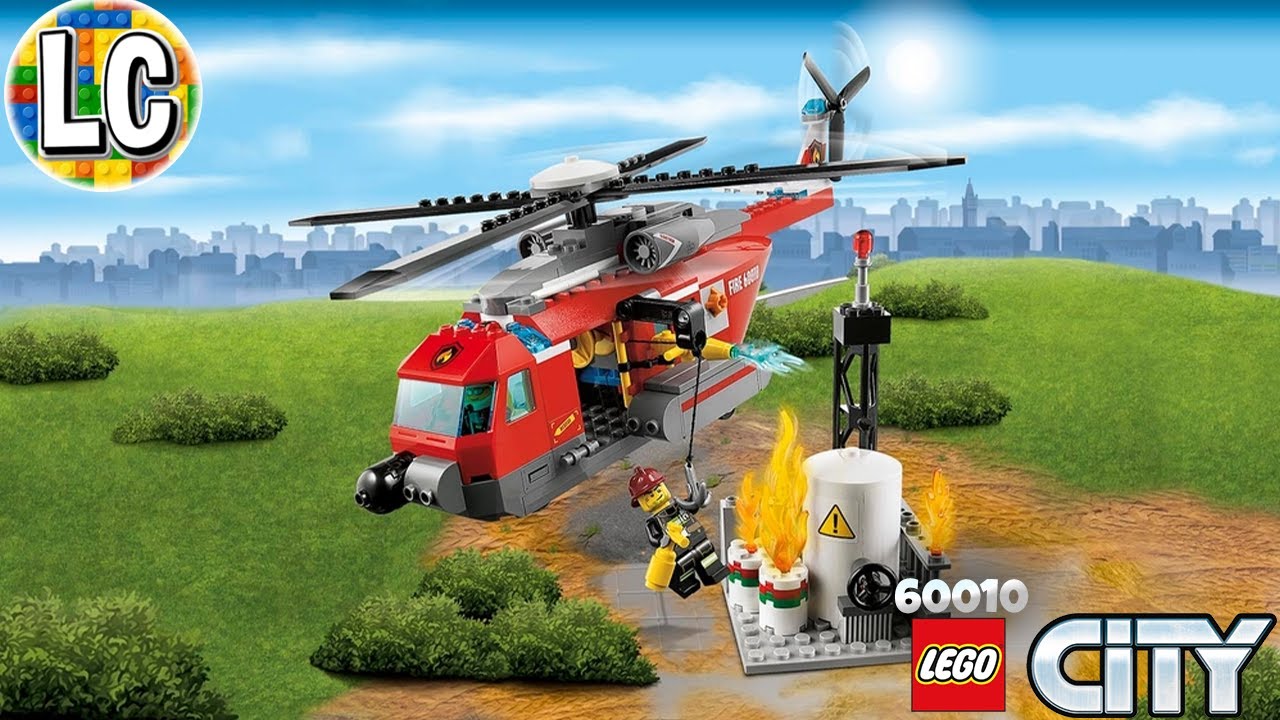 LEGO City 60010 Fire Helicopter - 6 Year Old Kid Speed Building - YouTube