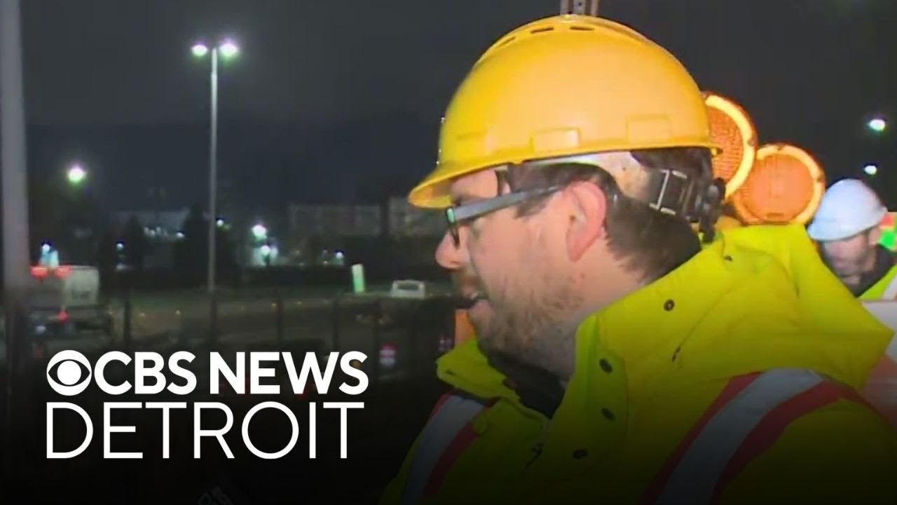 Traffic shift on I-696 in Metro Detroit - YouTube
