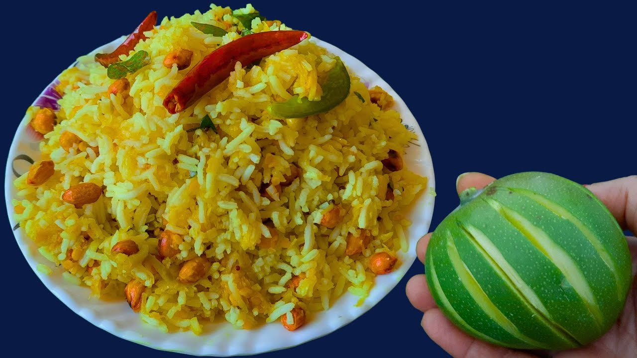 South Indian Famous Mango Rice | Terrace Kitchen | Raw Mango Rice ...
