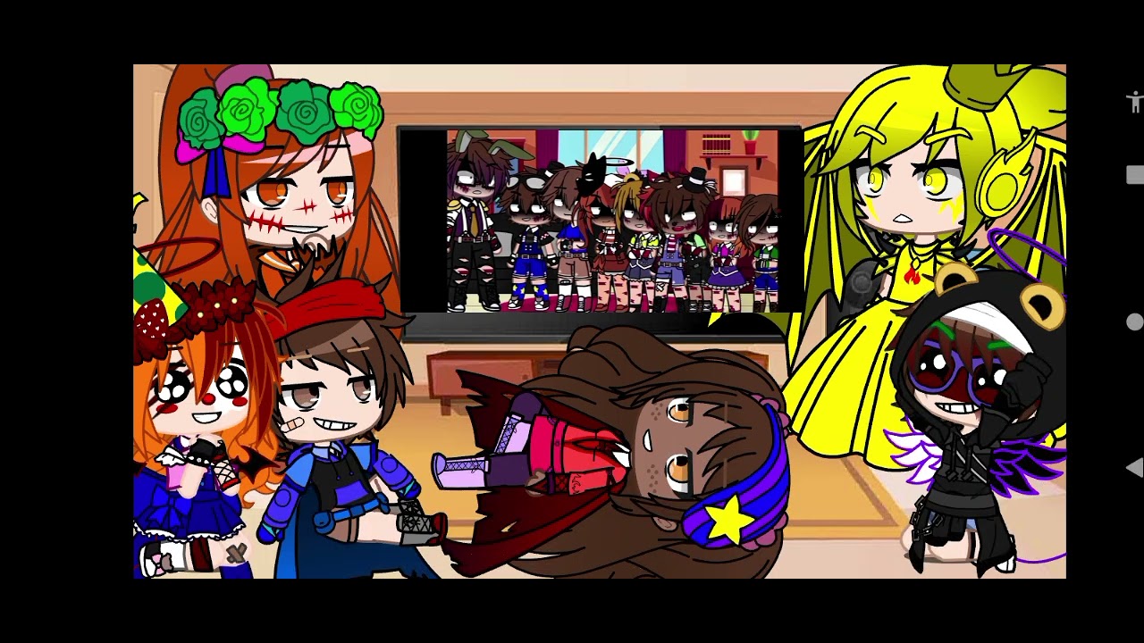 Lila and FNAF Kids react to AftonAllstar1000 - YouTube