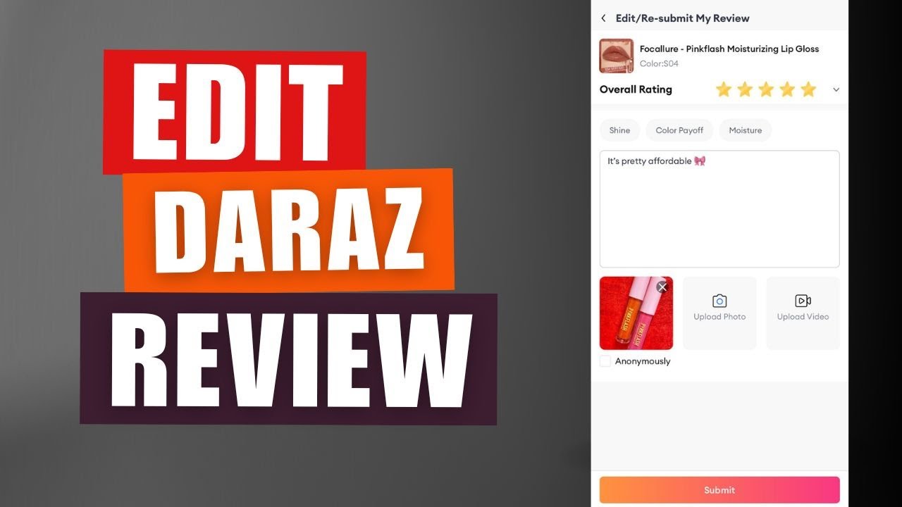 How To Edit Your Reviews On Daraz | Edit Daraz Review - YouTube