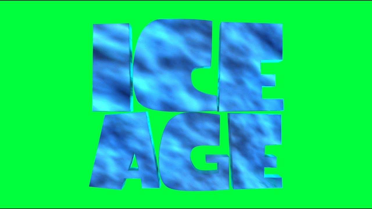 Ice Age Green Screen Logo Loop Chroma Animation - YouTube