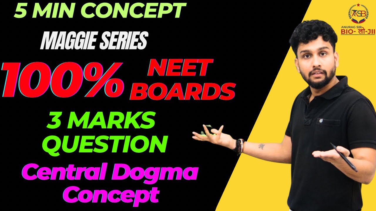Central Dogma concept explained|| AIDS || Anurag sir Biology || - YouTube