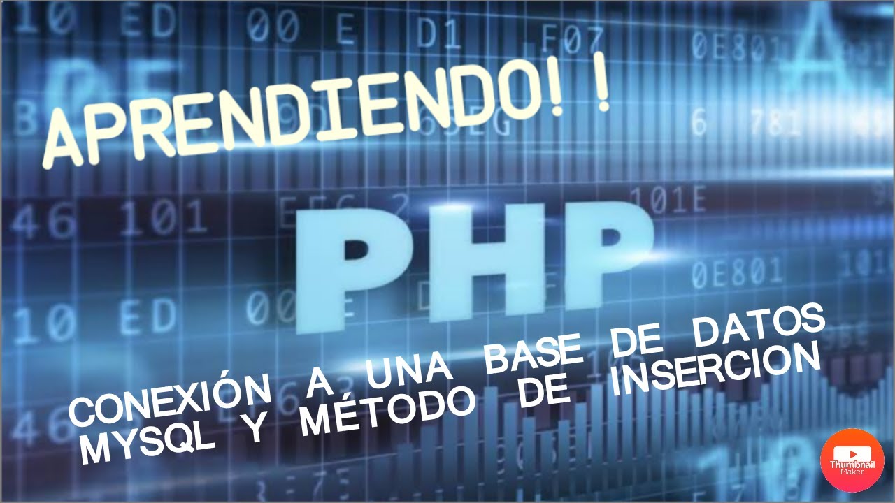 Conectar una base de datos e Insertar datos a traves de HTML y PHP ...