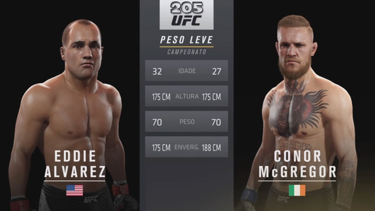 EDDIE ALVAREZ VS CONOR McGREGOR 12/11/16 UFC 205 - YouTube