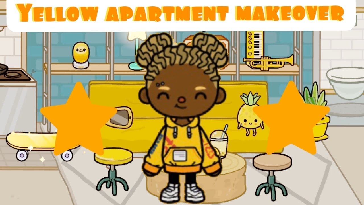 🌼YELLOW apartment MAKEOVER🌼 (toca life world) - YouTube